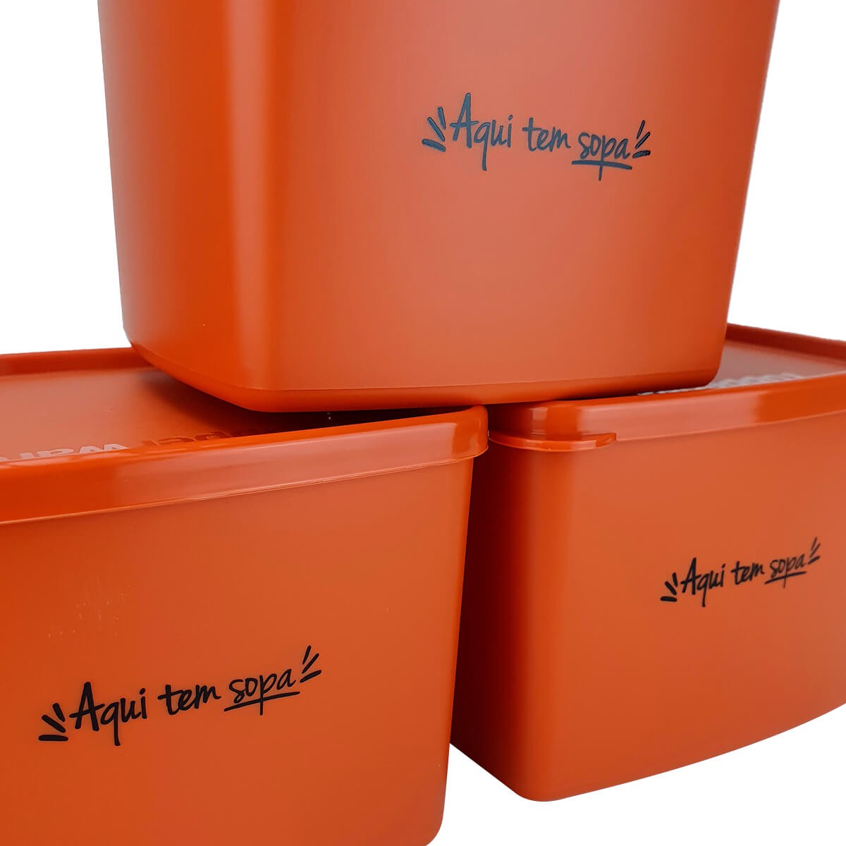 Tupperware Jeitoso Aqui tem Sopa 800ml Kit 3 peças - Comprar Tupperware ...