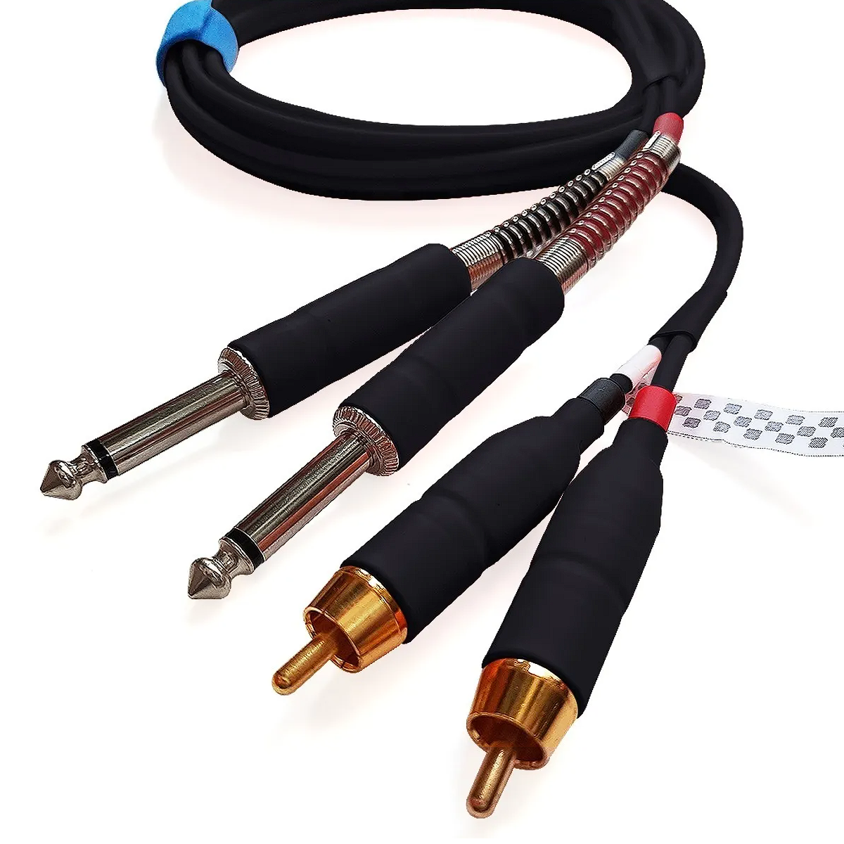 Cabo 2RCA + 2P10 Profissional - Custom Cabos