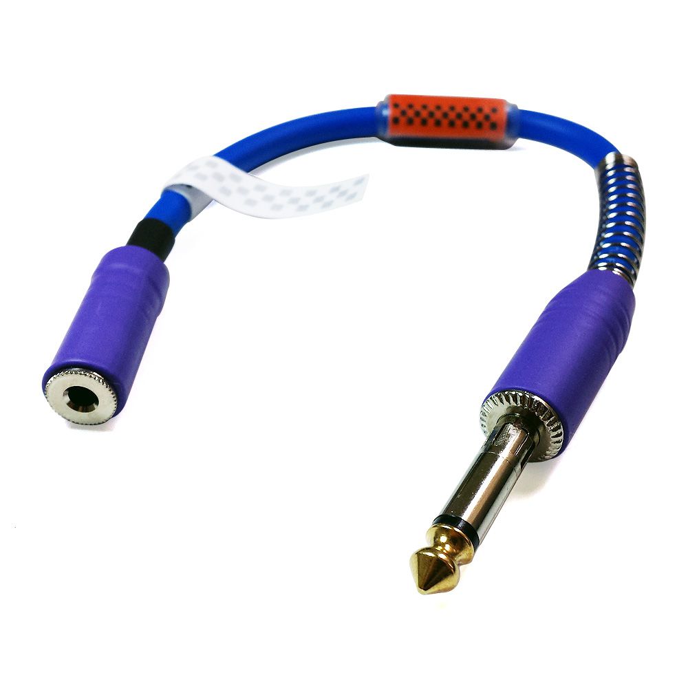 Adaptador Jack P2 (J2 fêmea) + P10 (macho) Mono Estéreo Blindado ...