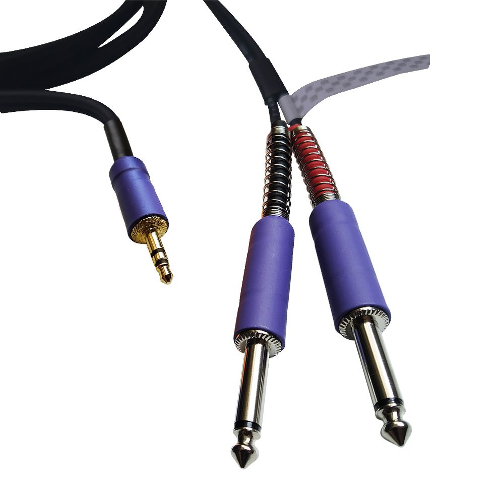 Cabo P2 Banhado + 2P10 Monos Profissional - Custom Cabos