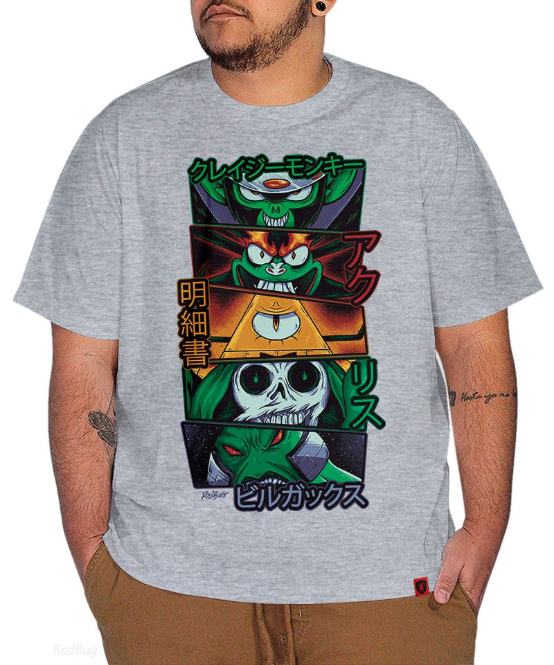 Estampas de personagens em camisetas maneiríssimas. - RedBug Camisetas