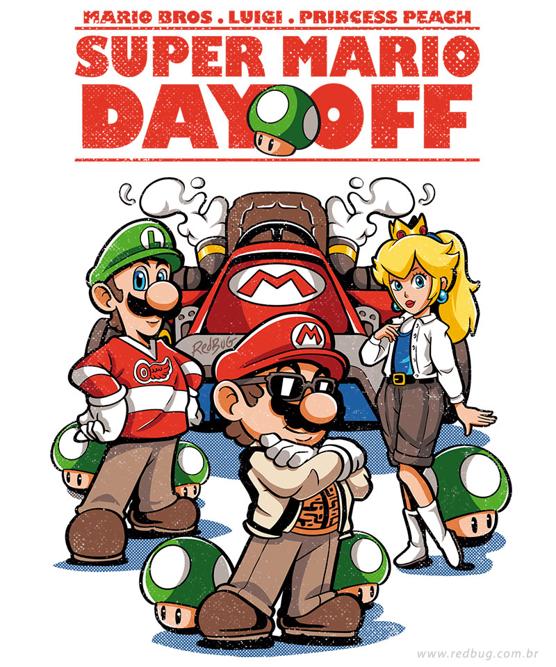 Estampas de personagens em camisetas maneiríssimas. - RedBug Camisetas