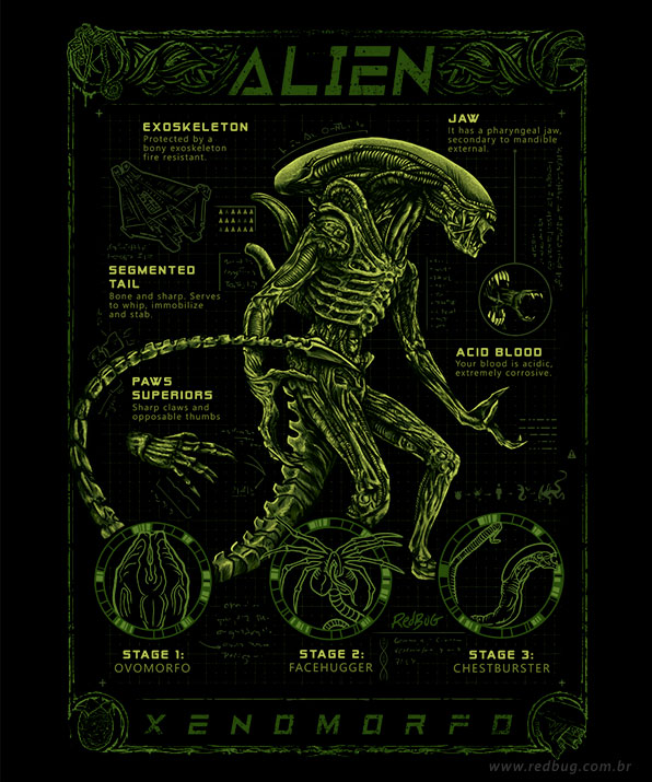 Camiseta RedBug: Alien Project! - RedBug Camisetas