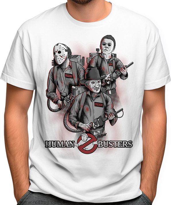 Camiseta Human Busters! Geek, nerd e pop é na RedBug - RedBug Camisetas