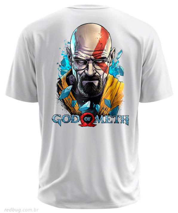 Camiseta God of Meth! Geek, nerd e pop é na RedBug - RedBug Camisetas
