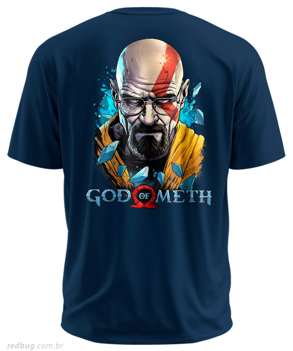 Camiseta God of Meth! Geek, nerd e pop é na RedBug - RedBug Camisetas