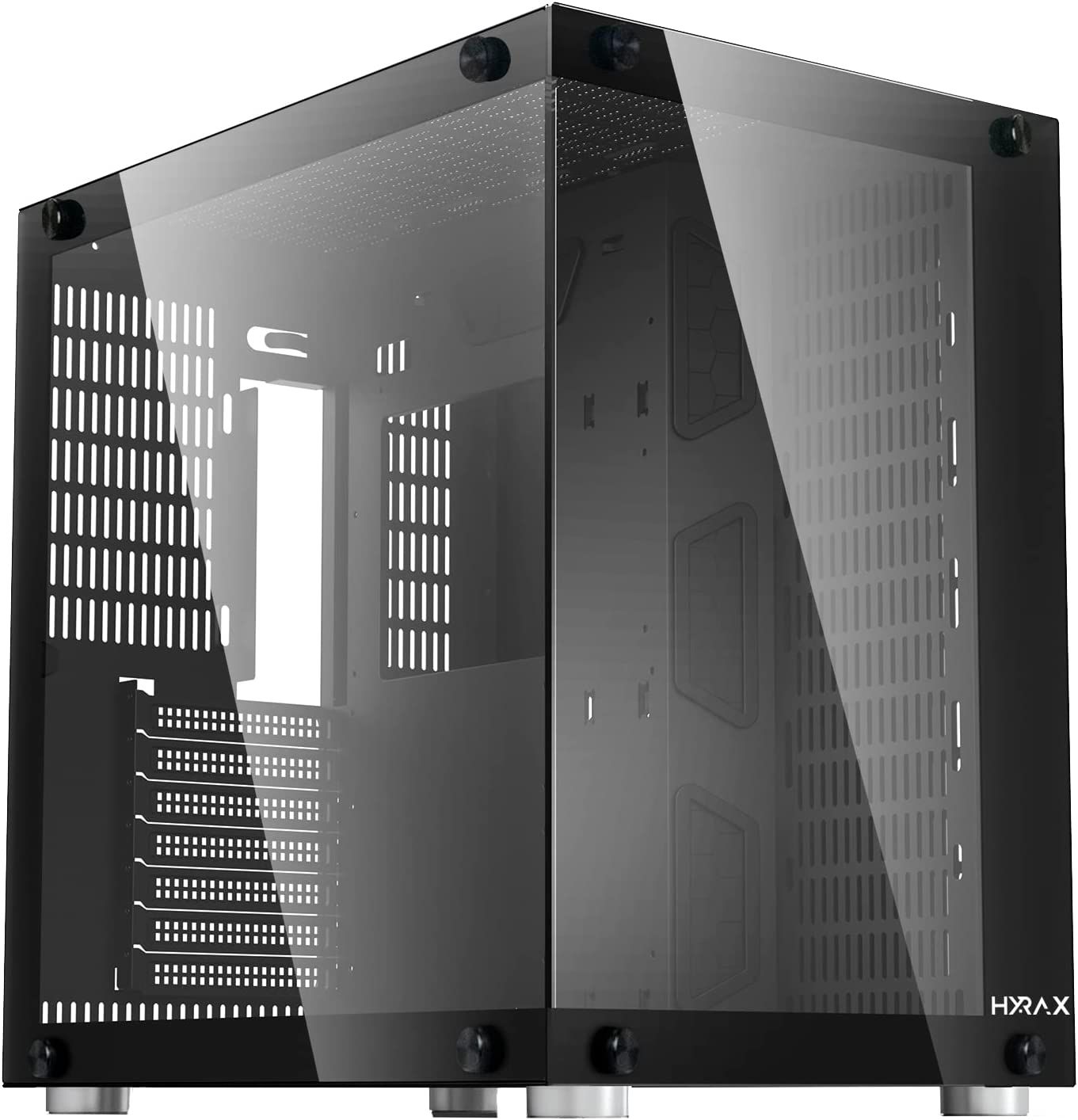 Gabinete Gamer Hyrax HGB700 Transparente Lateral de Vidro Temperado ti ...