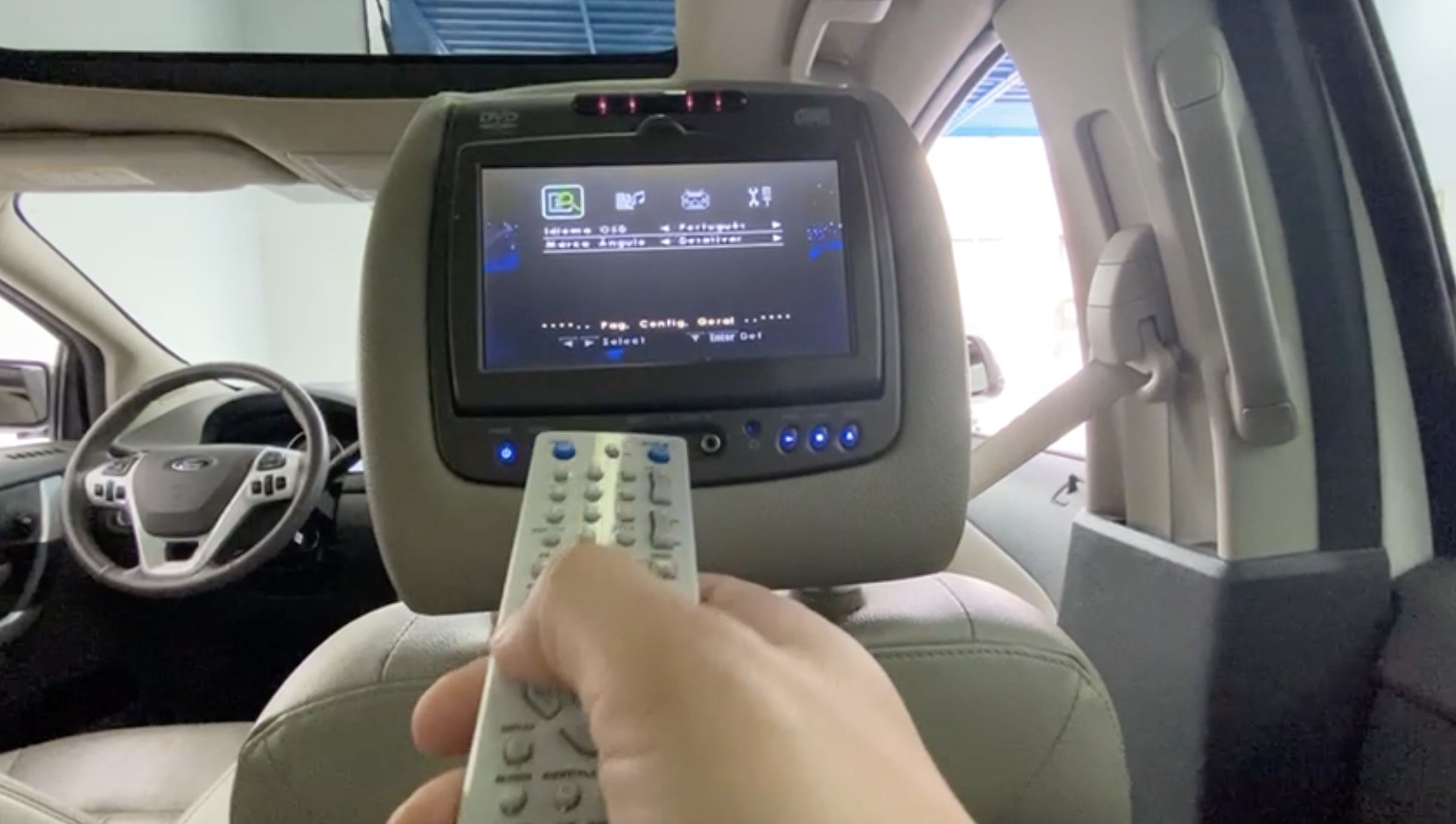 Controle Compatível para DVD Encosto Ford Edge Invision - FBT2616/2617 ...