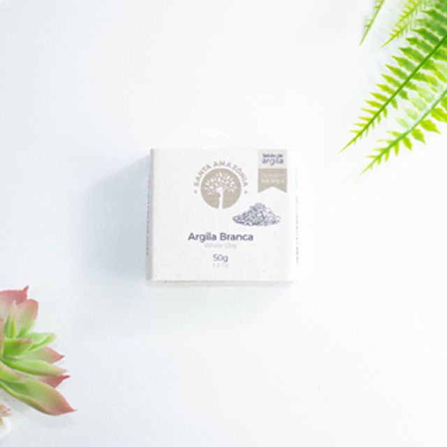 Sabão de Argila Branca - SANTA AMAZÔNIA
