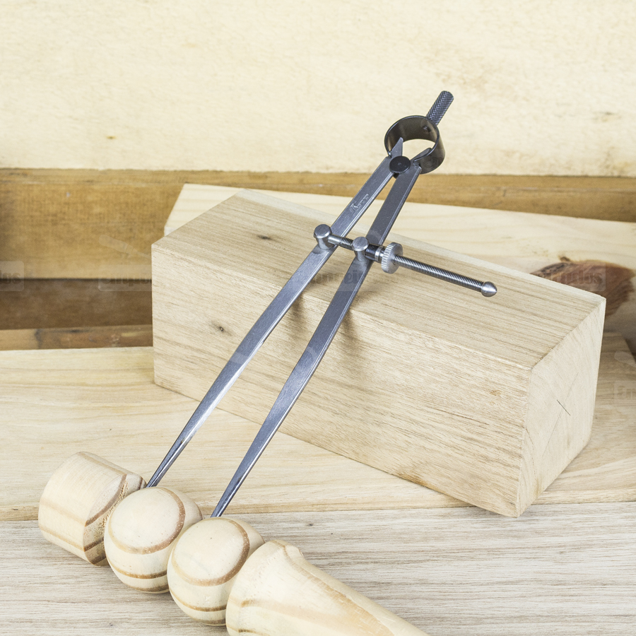 Compasso Ponta Seca (Calibre) Divisor - Raio 200mm [73067] - Shinwa ...