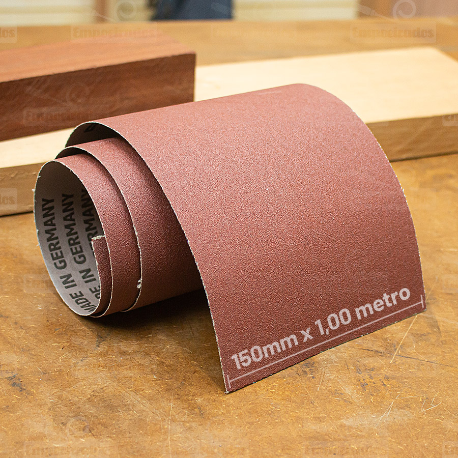 Lixa de Tecido para Madeira 150mm x 1m com 6 grãos - Klingspor - Loja Empoeirados