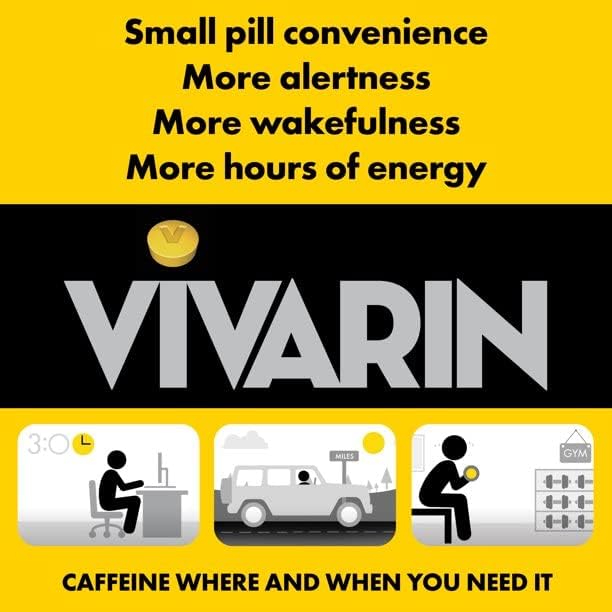 Vivarin Caffeine ALERTNESS Aid Cafeína 200 mg | 16 Comprimidos - Labravia