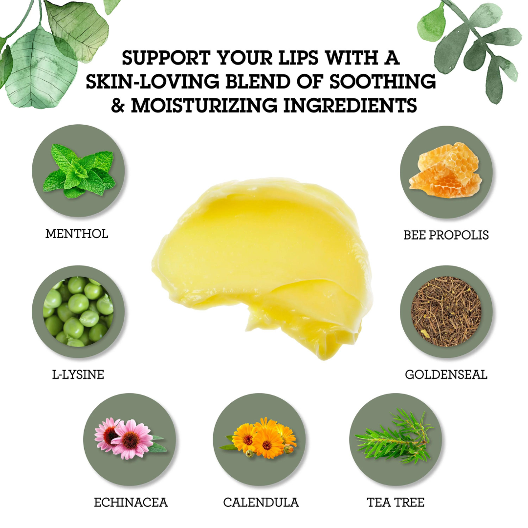 Quantum Health Lip Balm Para Herpes Labial Clear, Lysine - Labravia