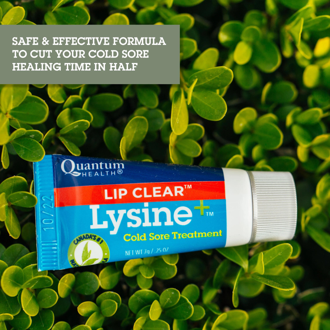 Quantum Health Lip Balm Para Herpes Labial Clear, Lysine - Labravia