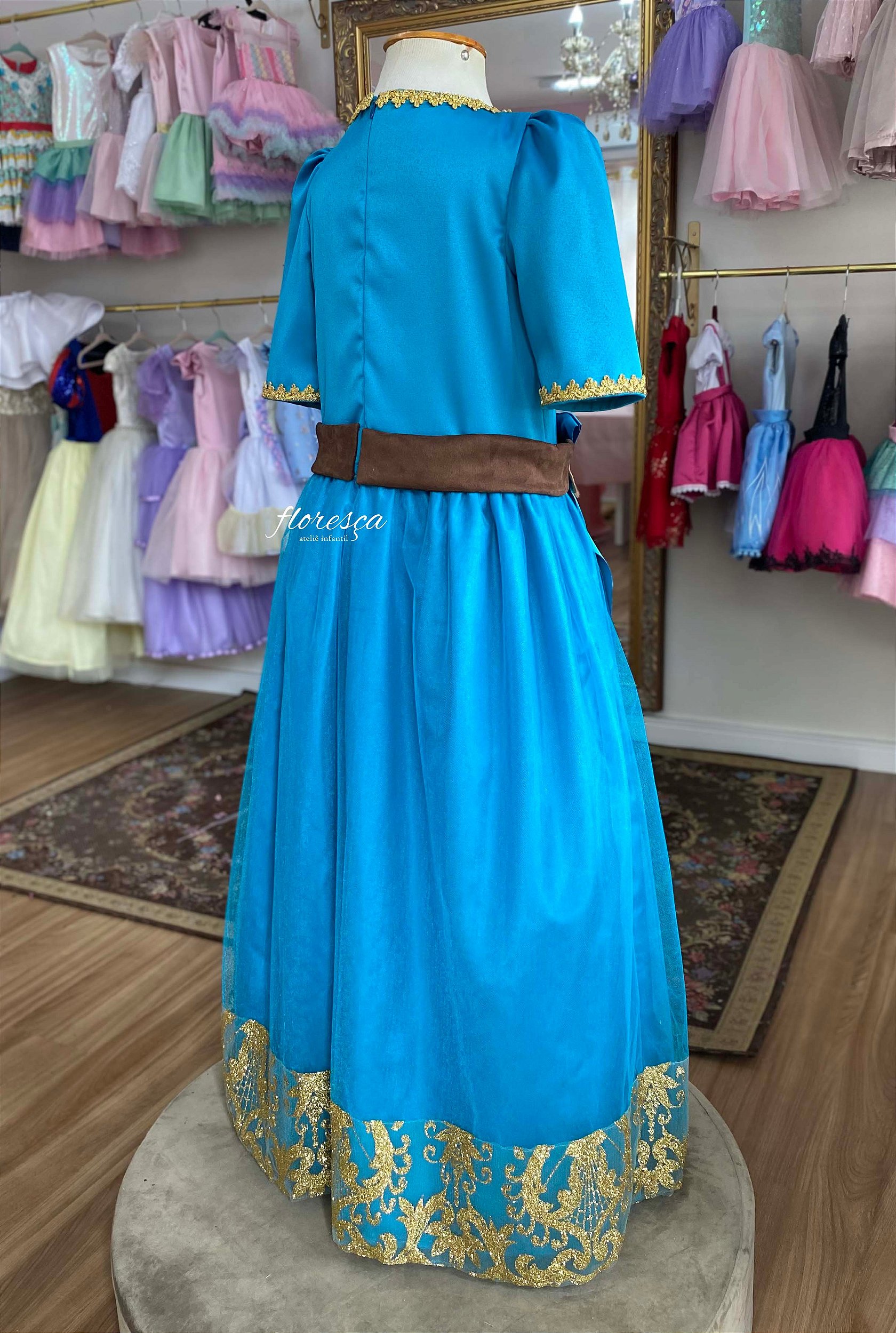 Vestido Infantil Princesa Merida - Valente | Floresça Ateliê - Floresça ...
