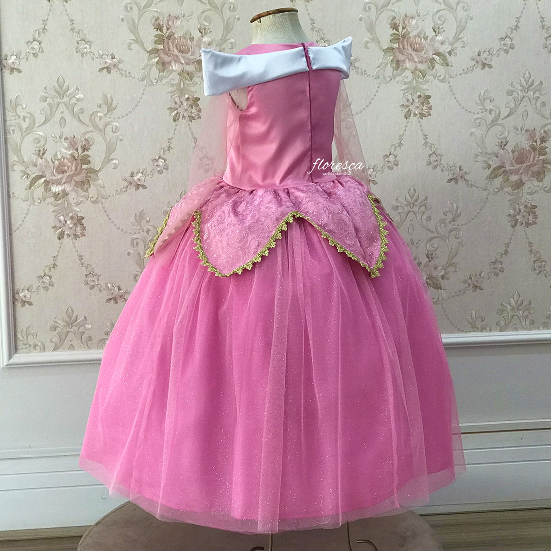 Vestido Infantil Princesa Aurora - Bela Adormecida | Floresça Ateliê ...