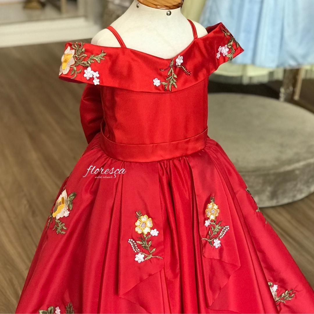 Vestido Infantil Princesa Elena de Avalor | Floresça Ateliê - Floresça ...