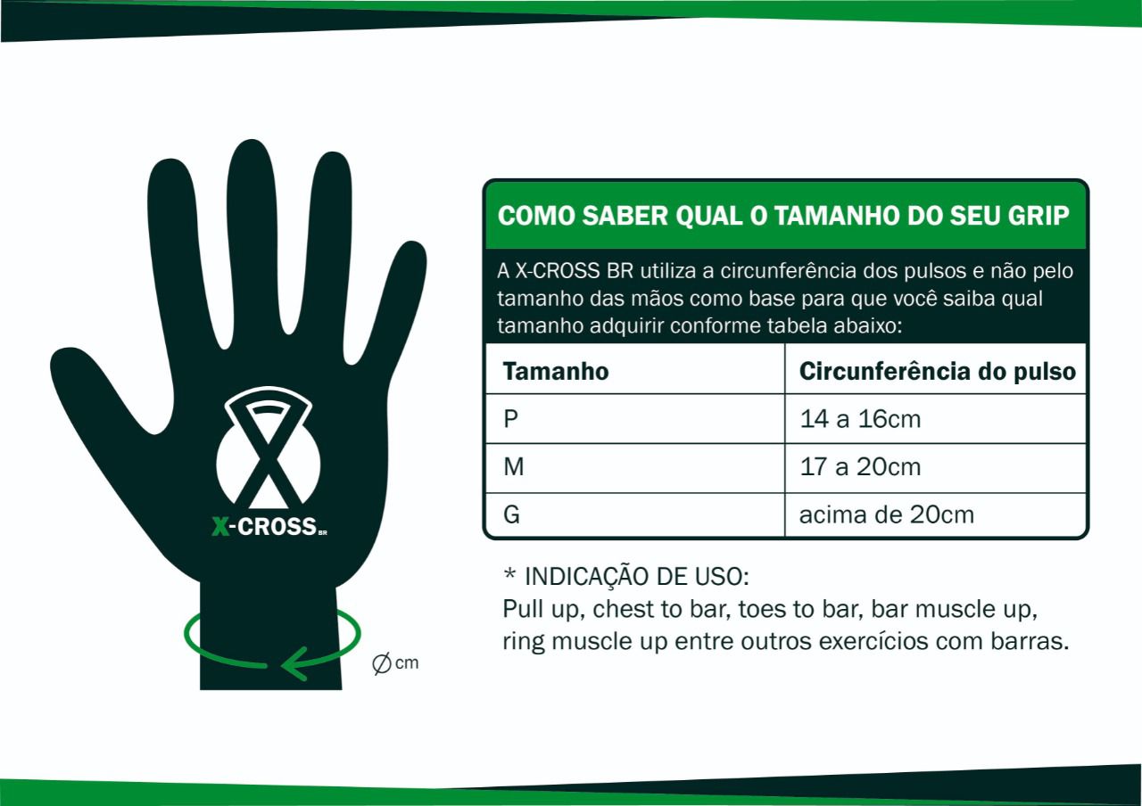 LUVA HAND GRIP CROSS - Crosshop Brasil