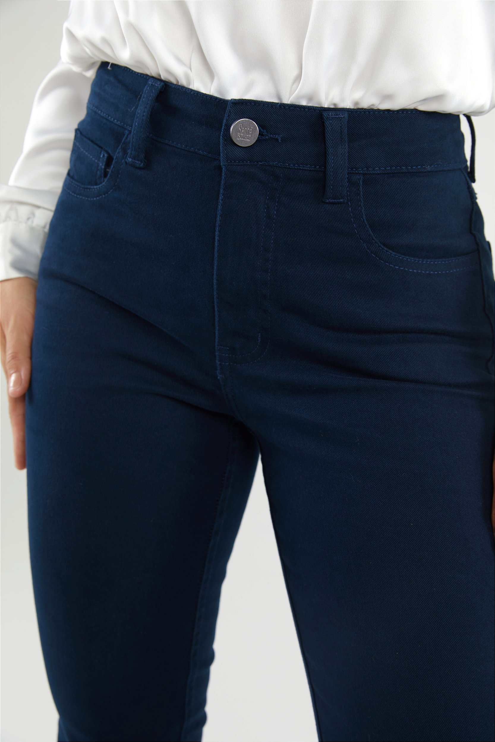 Calça Jeans Feminina Azul Marinho - San Francisco - Santé Denim