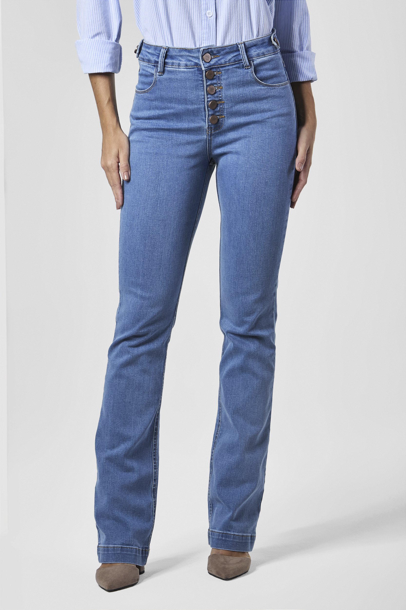 Calça Jeans Feminina Boot Cut - Nápoles - Santé Denim