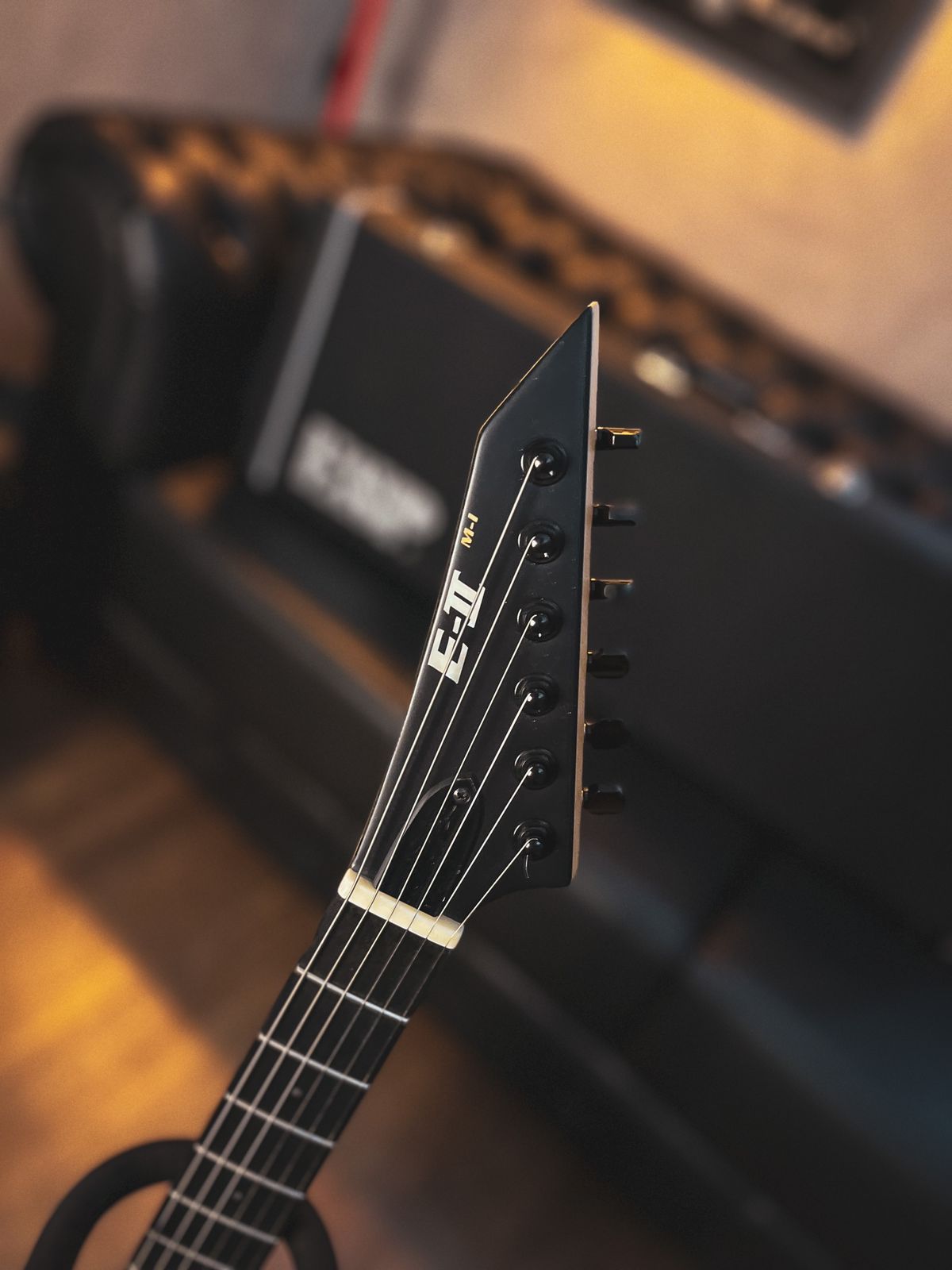 Guitarra Esp Eclipse E-ii M-ii Nt 2021 Black Satin - Com Case Original - Crunch Music