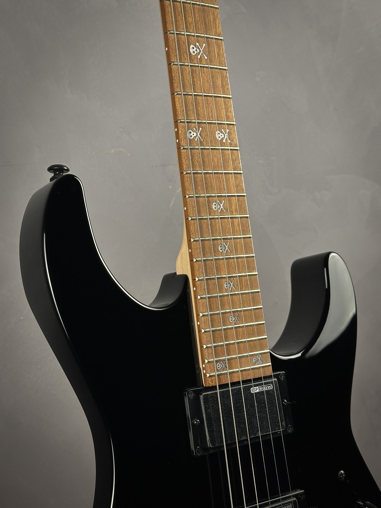 GUITARRA ESP LTD KIRK HAMMETT-KH202 LKH202 - BLACK - Crunch Music