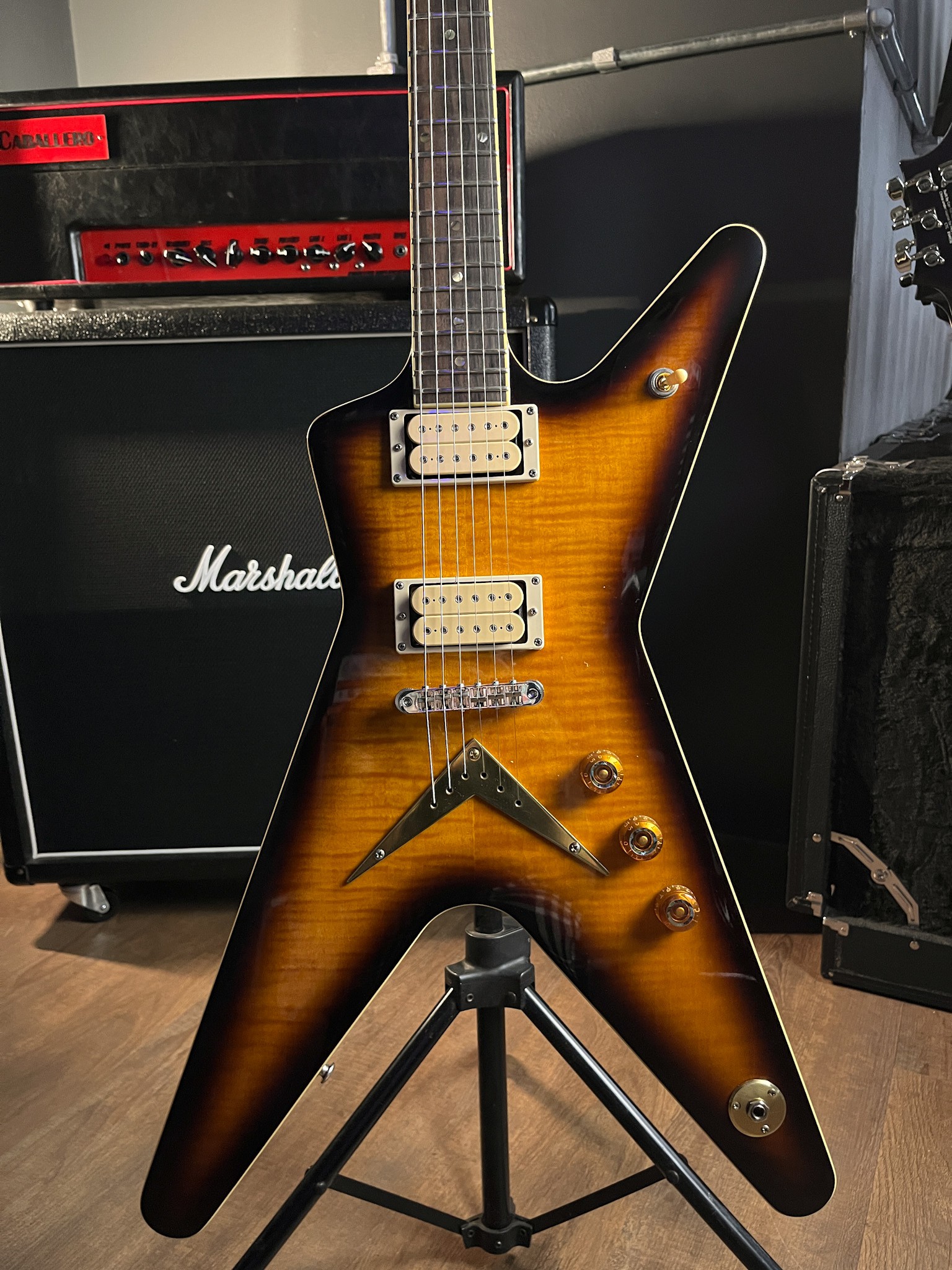 Guitarra Dean Ml Chicago Flame Transparent Brazilia - Com Bag - Crunch ...