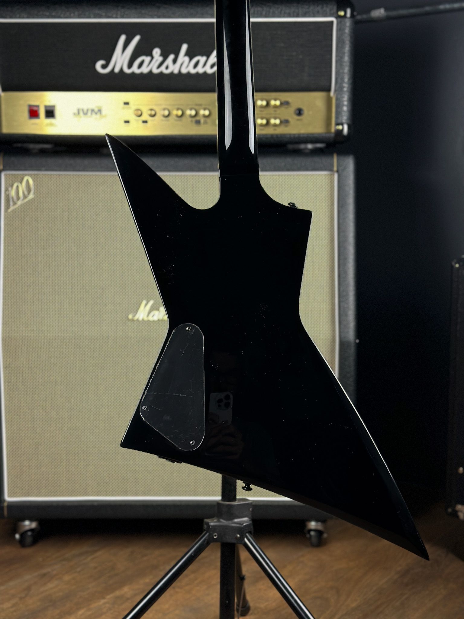 Guitarra Esp Ltd Ex-200 Lex200blk - Black - Explorer - Humbucker ...
