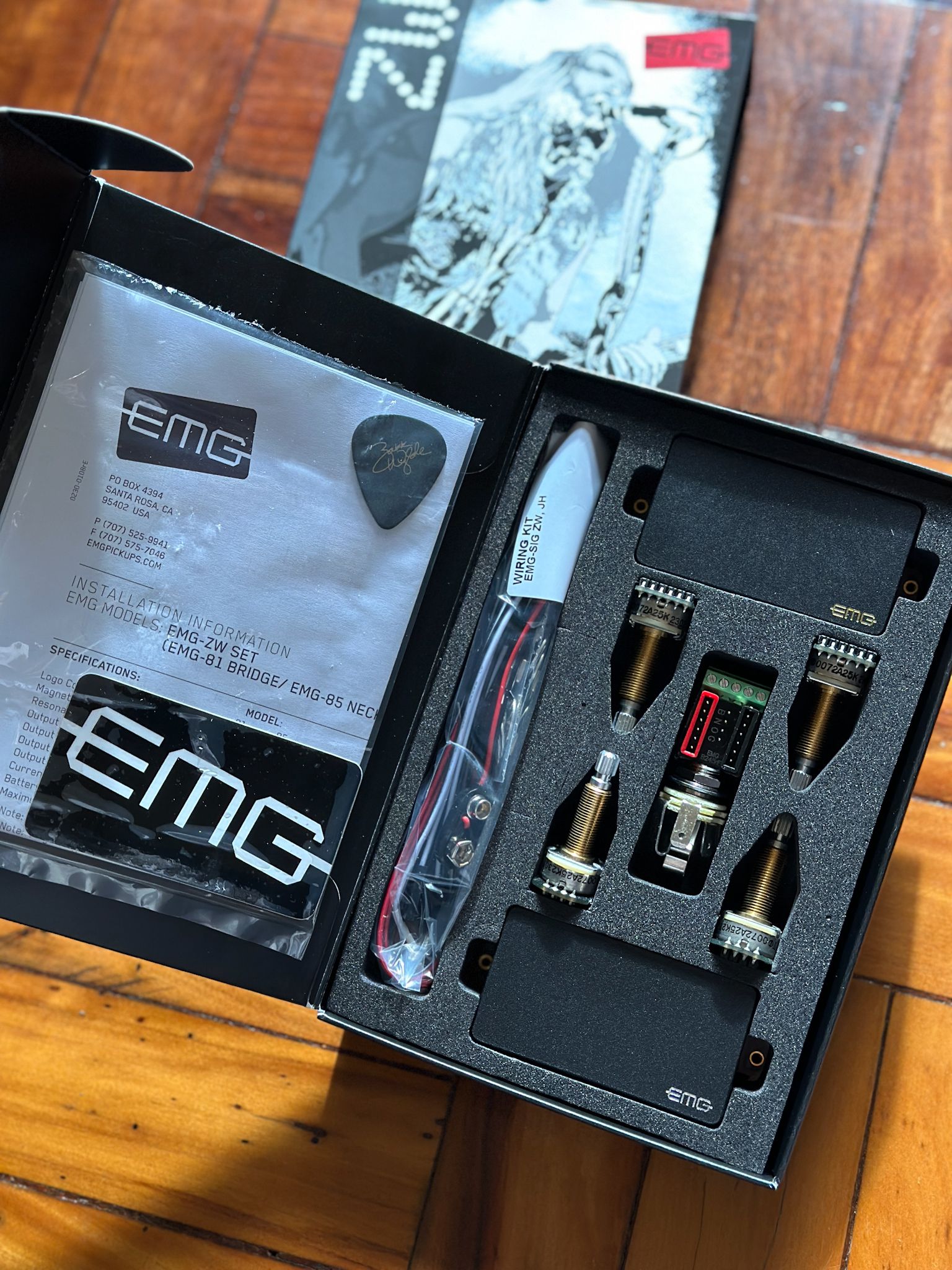 CAPTADORES EMG-ZW SET LS - BLACK -ZAKK WYLDE - Crunch Music