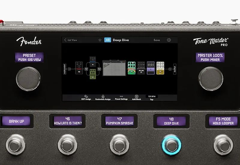 PEDALEIRA MULTI EFEITOS FENDER TONE MASTER PRO - Crunch Music