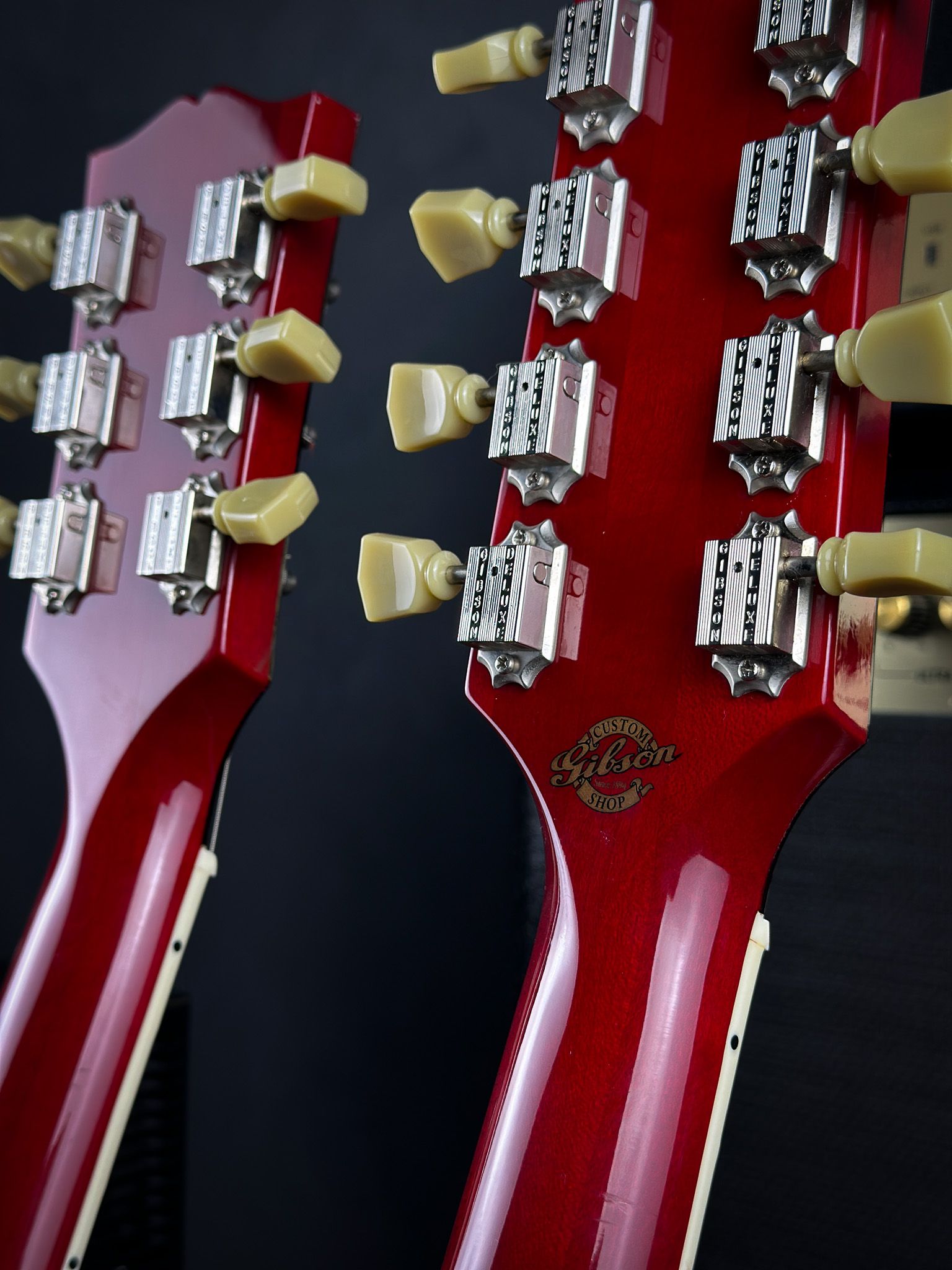 Guitarra Gibson Double Neck Custom Shop EDS-1275 Cherry Red - Crunch Music