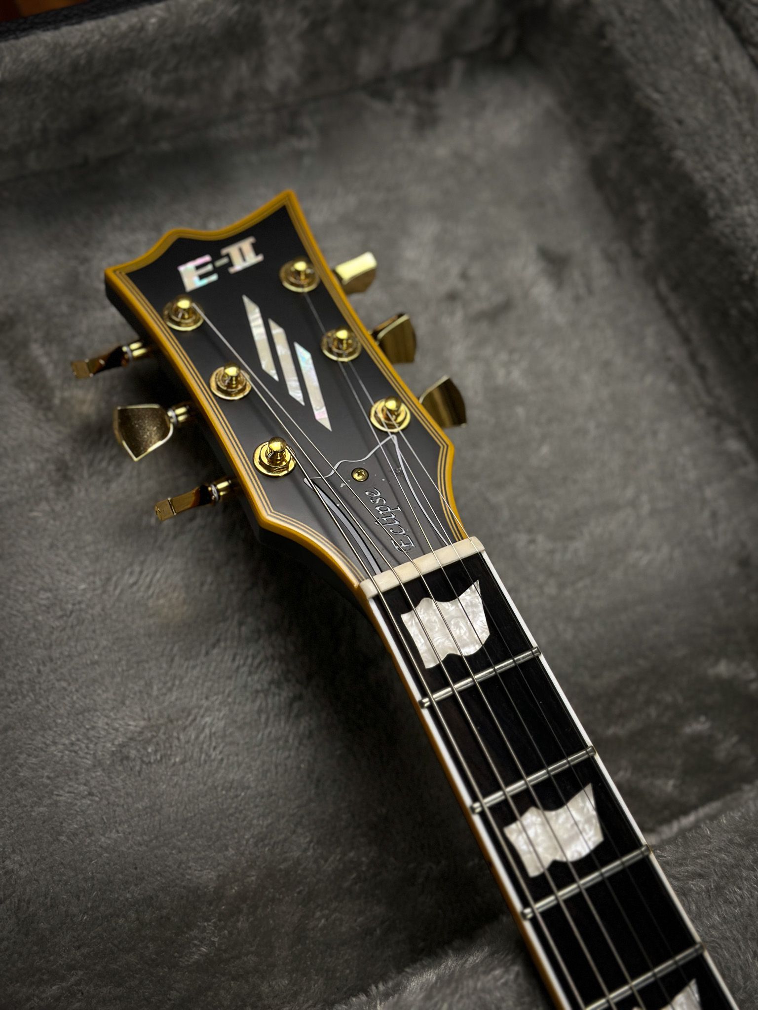 GUITARRA ESP E-II Eclipse DB - VINTAGE BLACK - Crunch Music