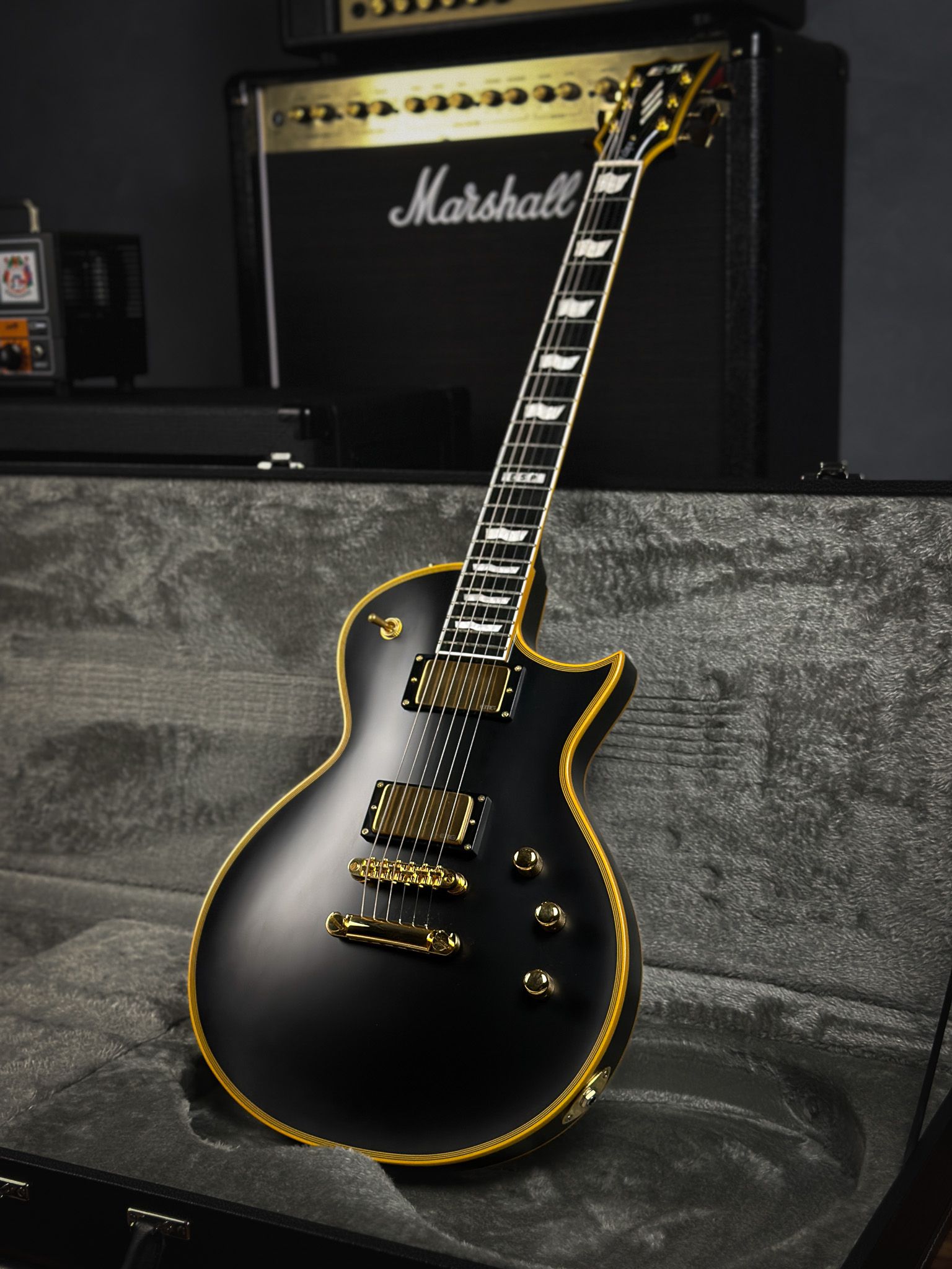 GUITARRA ESP E-II Eclipse DB - VINTAGE BLACK - Crunch Music