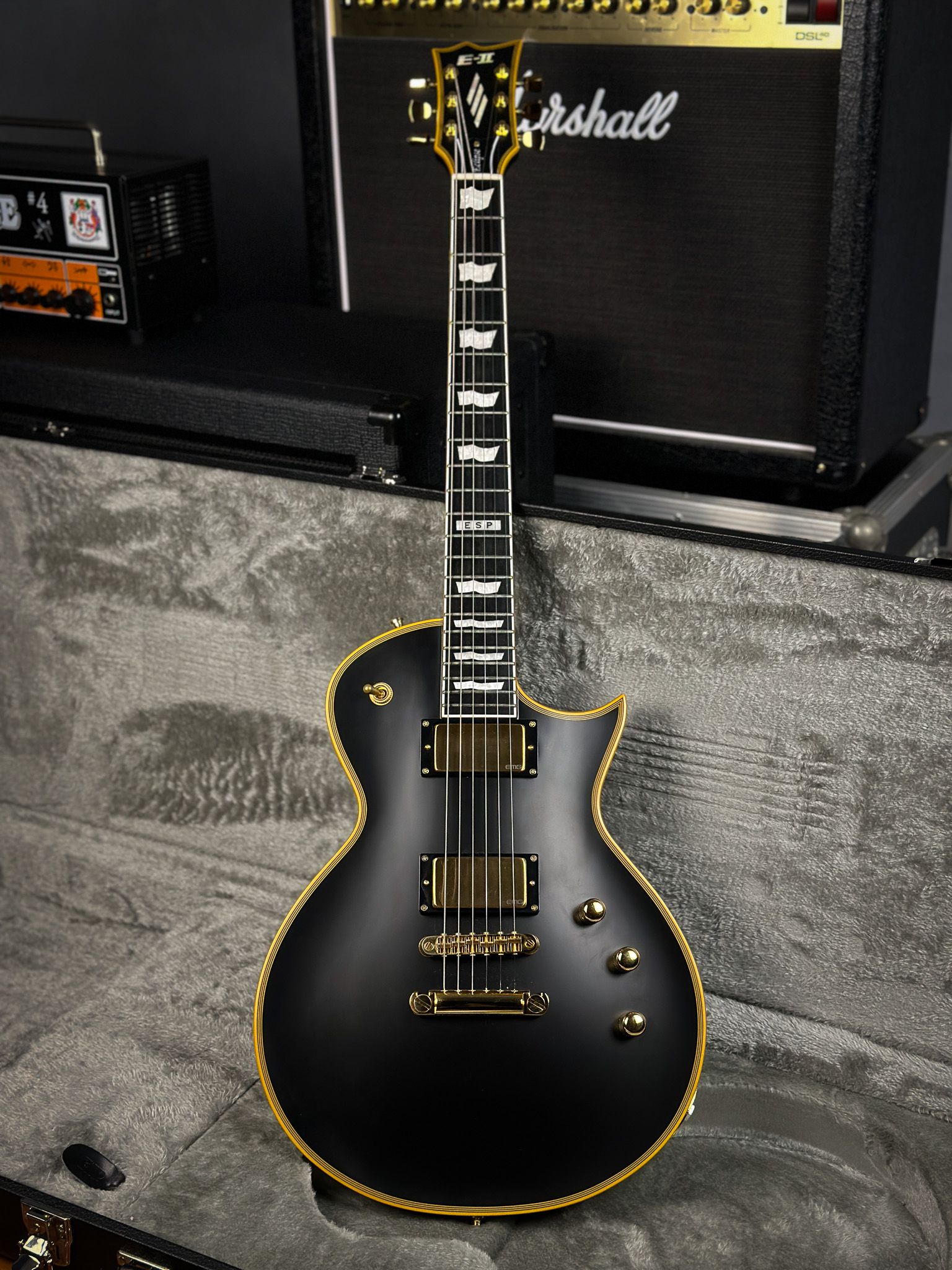 GUITARRA ESP E-II Eclipse DB - VINTAGE BLACK - Crunch Music