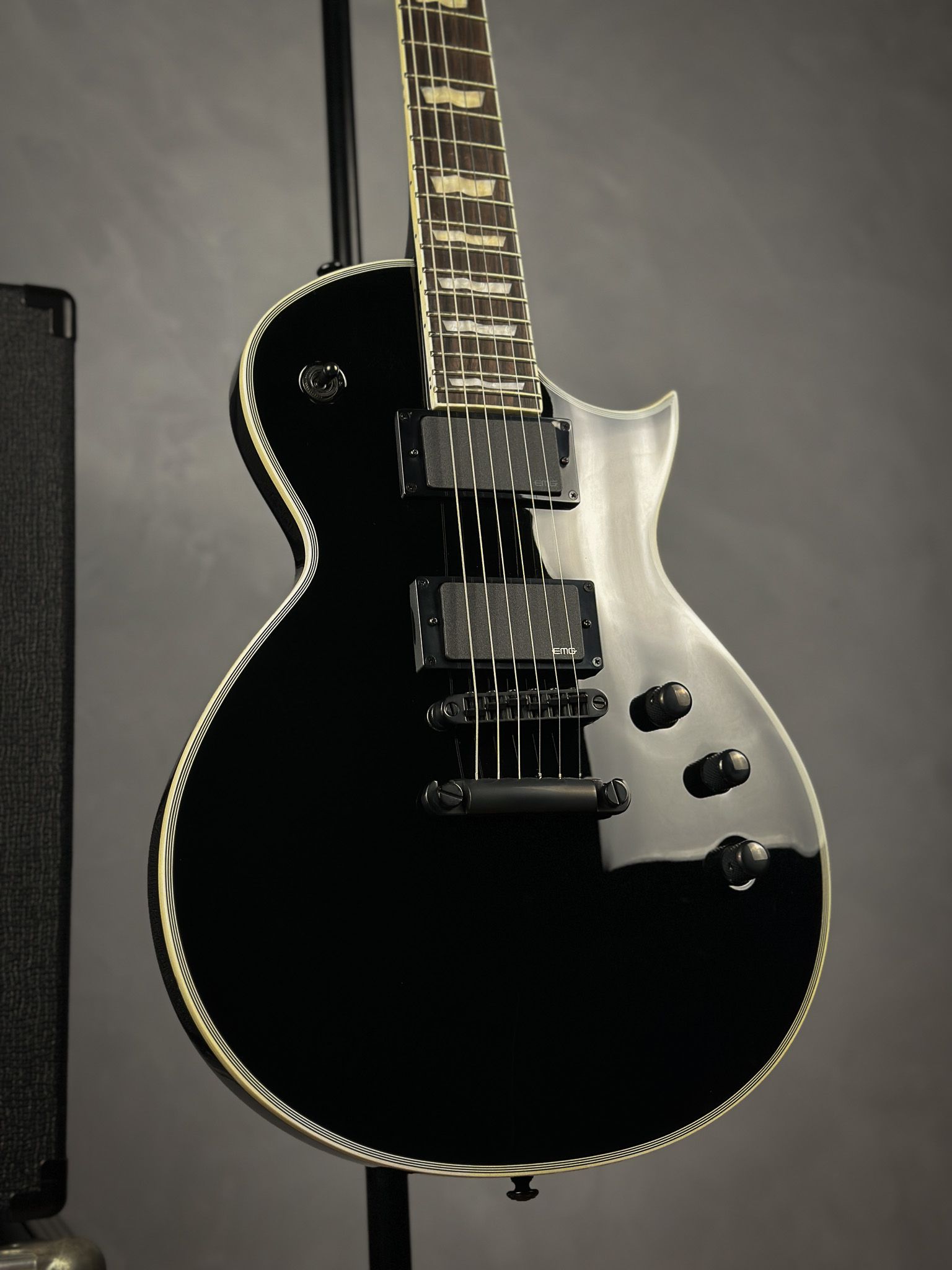 GUITARRA ESP LTD EC-401 LEC401BLK - BLACK - Crunch Music