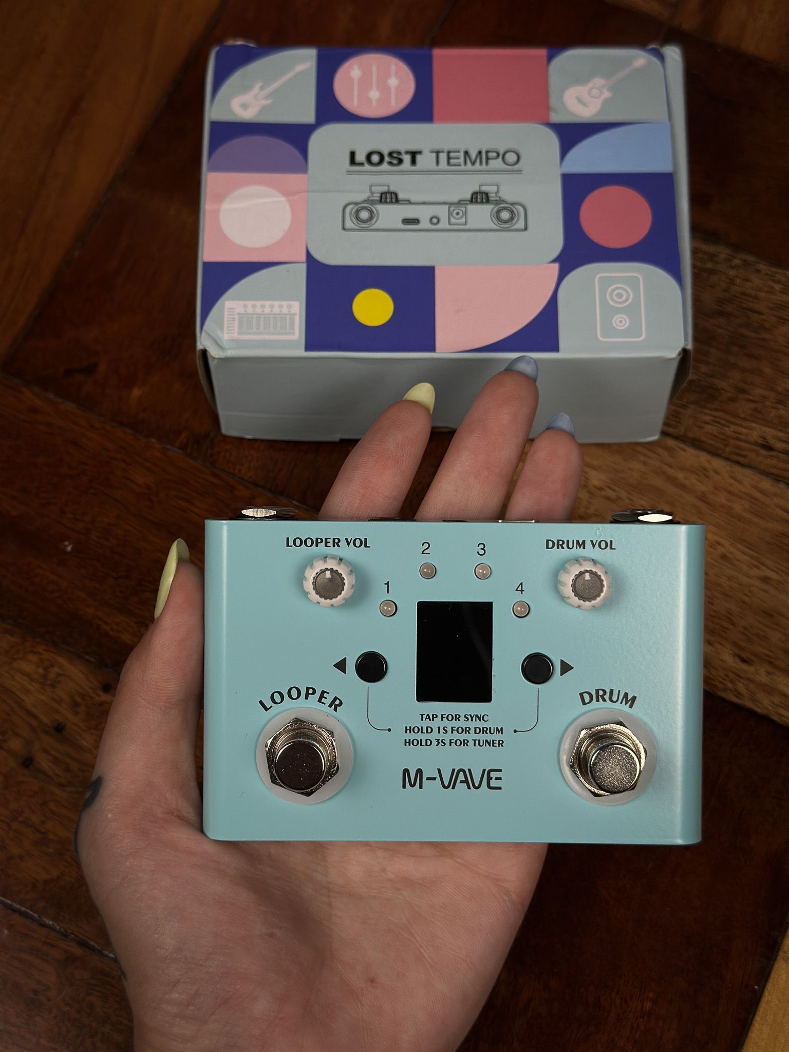 PEDAL DRUM LOOPER M-VAVE LOST TEMPO - Crunch Music