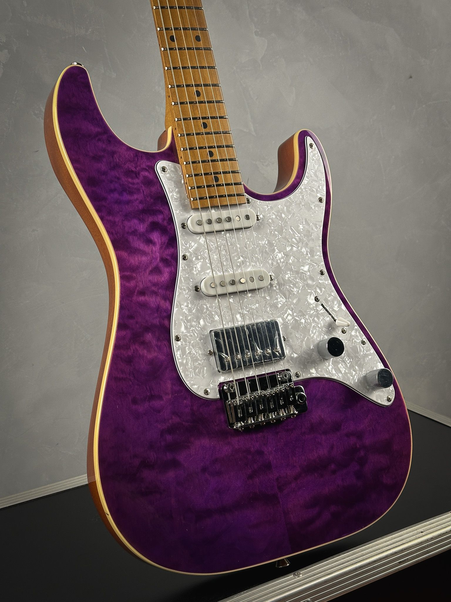 GUITARRA SEIZI KATANA MUSASHI PLUS HSS RM AMETHYST PURPLE - Crunch Music