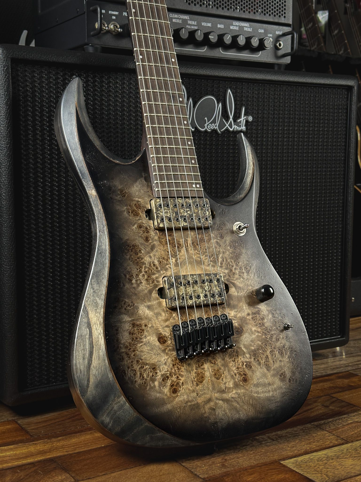 GUITARRA 7 CORDAS IBANEZ RGD71ALPA-CKF - Humbucker - Ponte FIxa ...