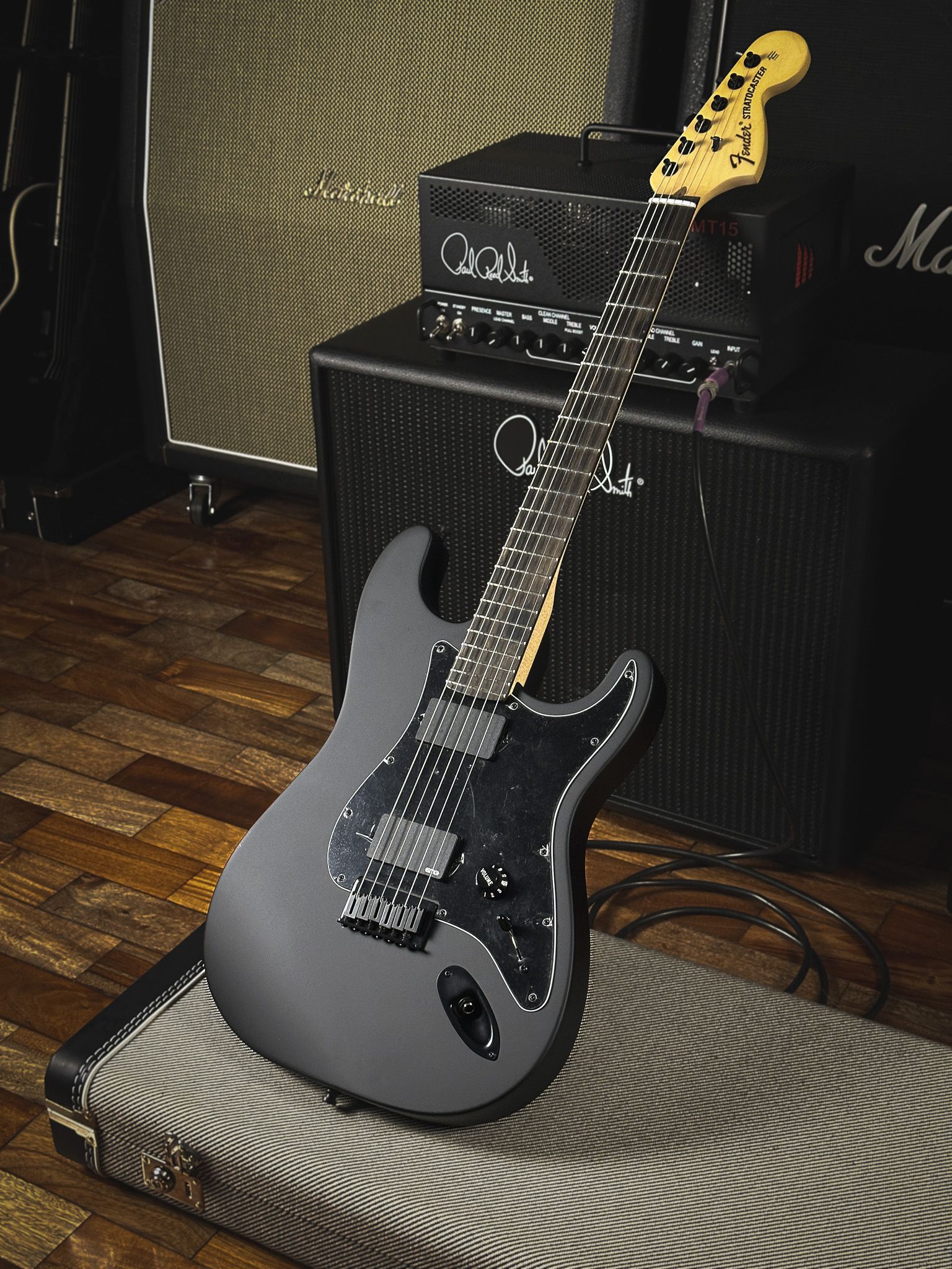 Guitarra Stratocaster Jim Root Ebony - Fender - Crunch Music