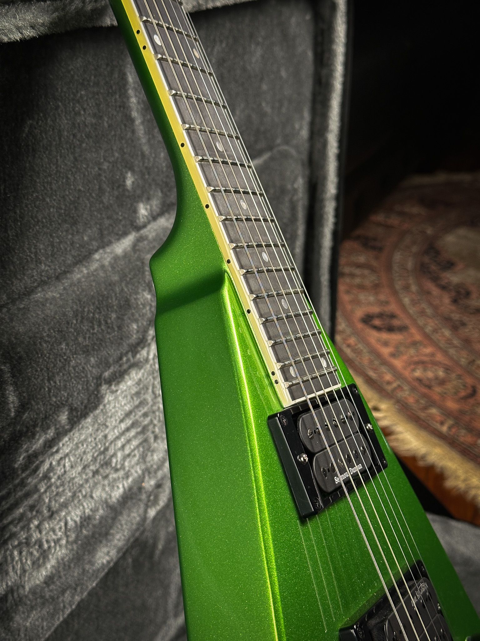 Guit. Kramer Dave Mustaine Rust in Peace Alien Tech Green - Humbucker ...