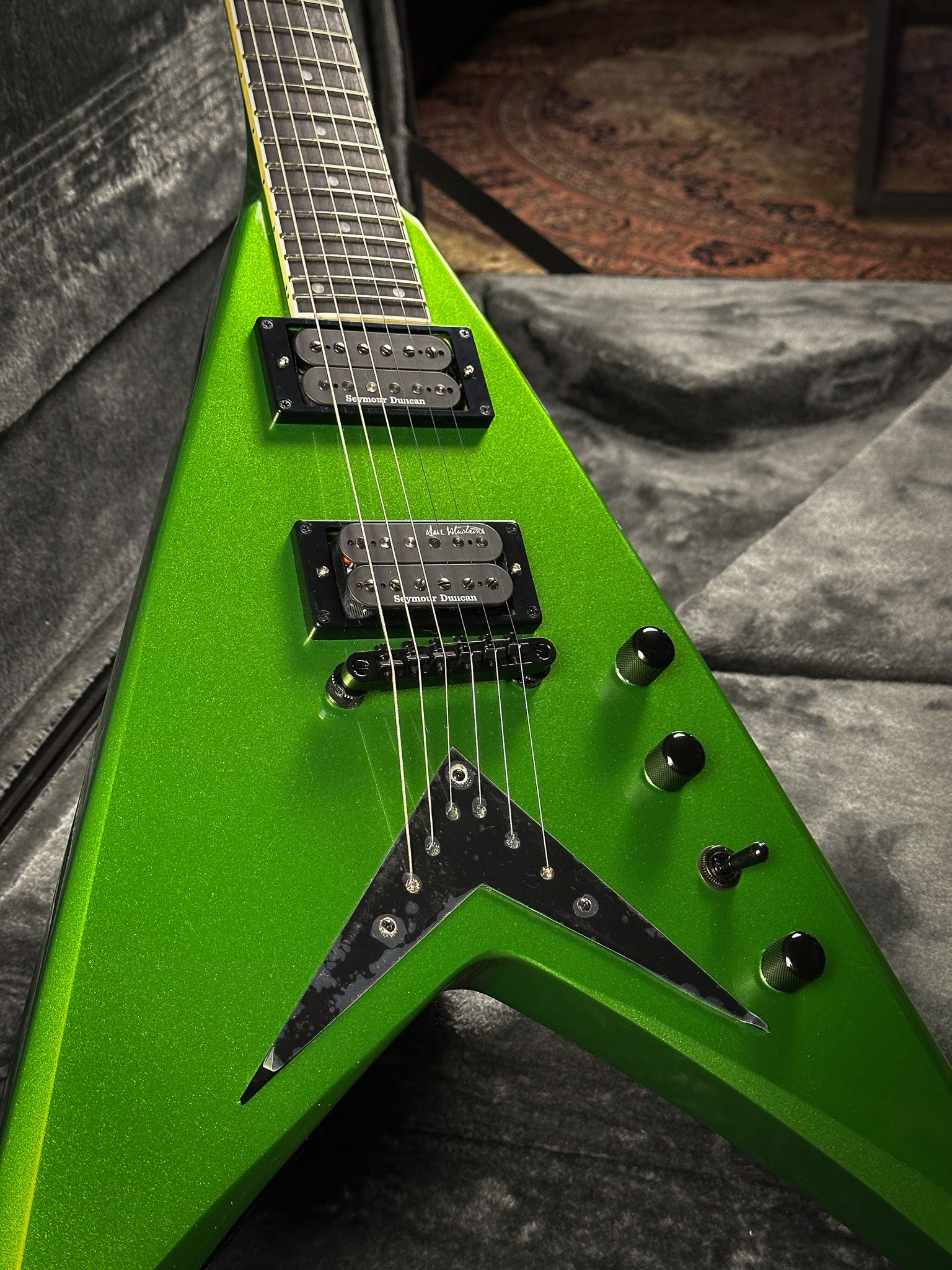Guit. Kramer Dave Mustaine Rust in Peace Alien Tech Green - Humbucker ...