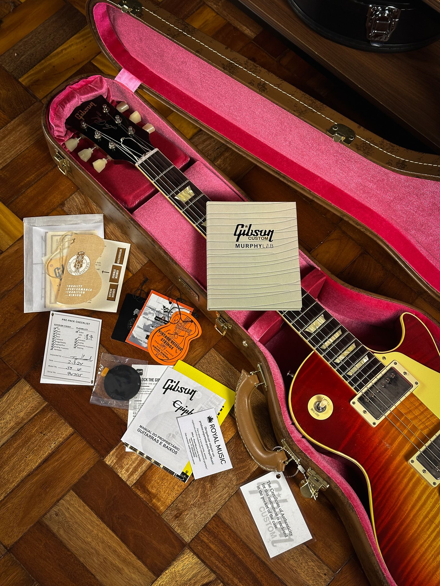 Guitarra Gibson Les Paul 1959 Murphy Lab Light Aged Factory Burst ...