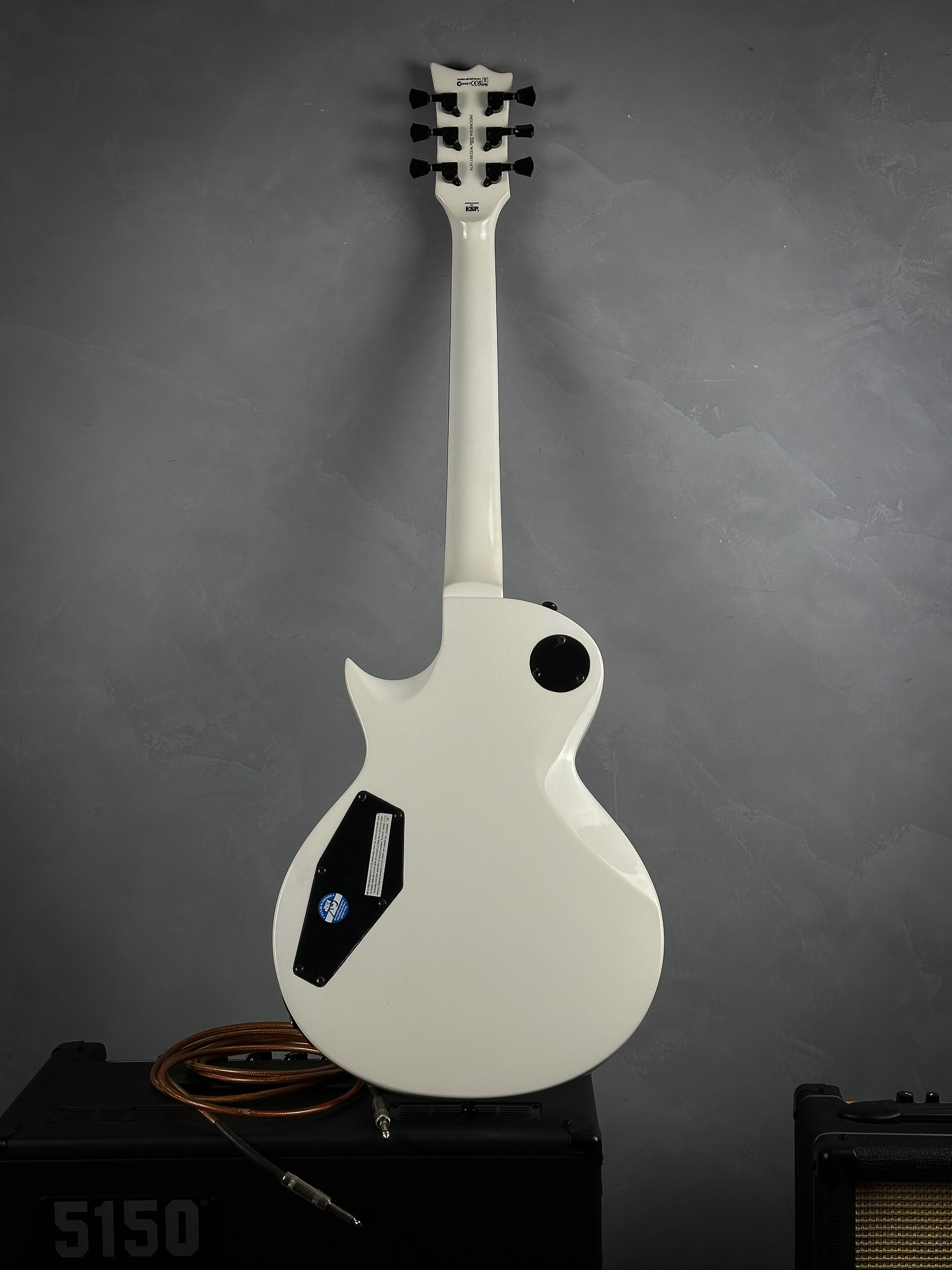 Guitarra Esp Ltd Ec256 - Snow White - Captadores Emg Jim Root - Upgrade ...