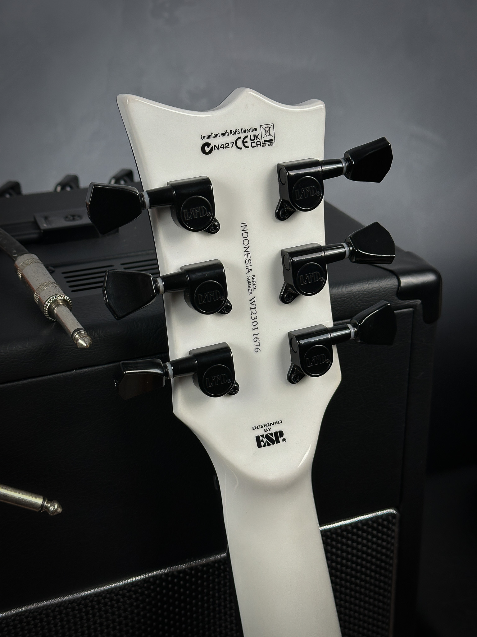 Guitarra Esp Ltd Ec256 - Snow White - Captadores Emg Jim Root - Upgrade ...