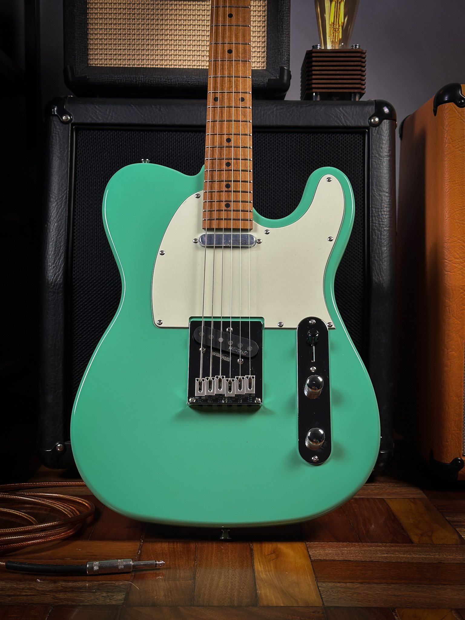 GUITARRA TELECASTER BENSON HARDY 904 - SURF GREEN - SINGLE - Crunch Music