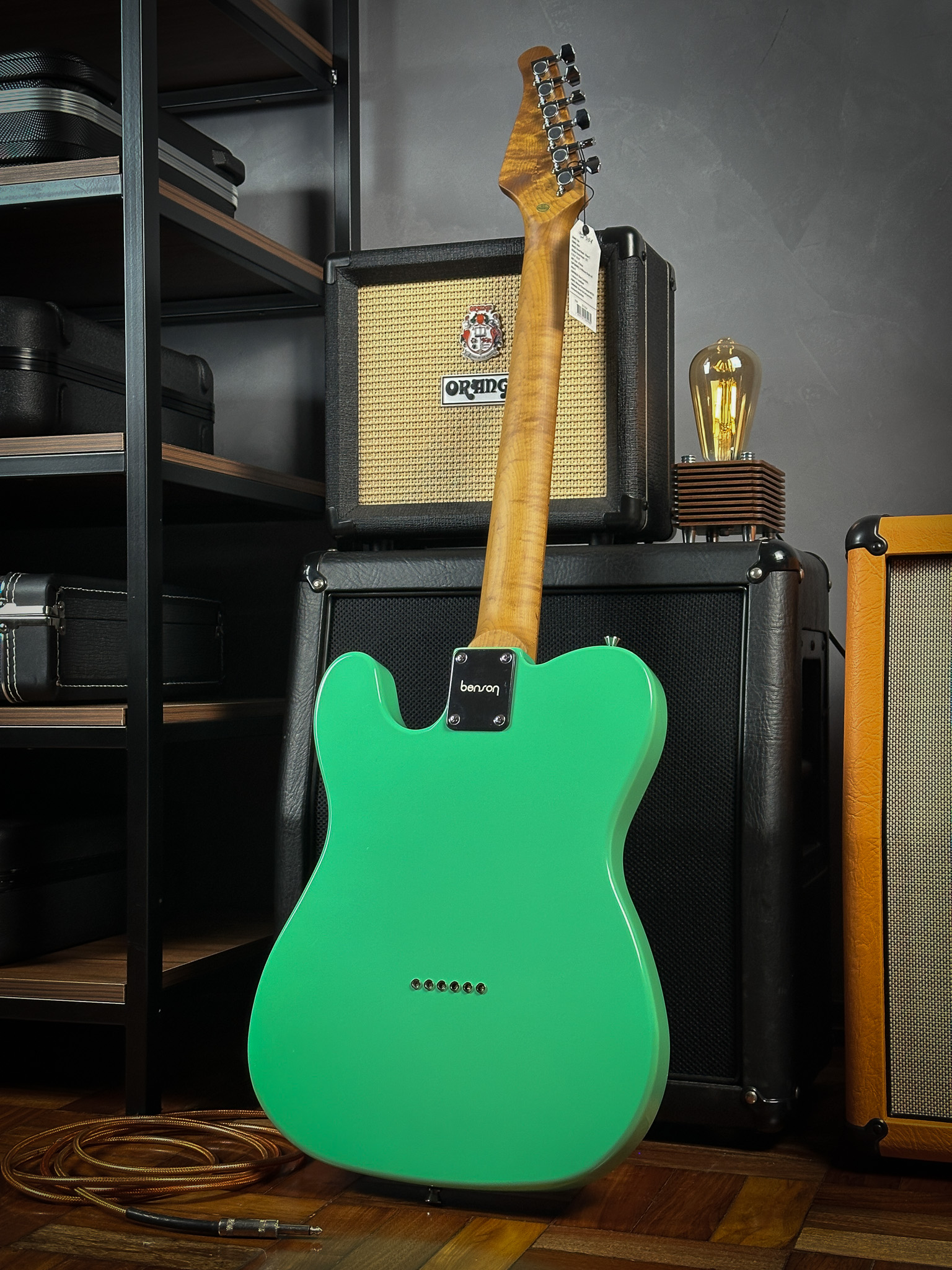 GUITARRA TELECASTER BENSON HARDY 904 - SURF GREEN - SINGLE - Crunch Music