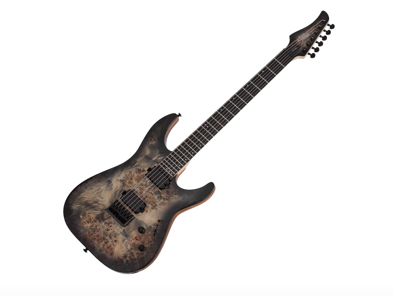 GUITARRA SCHECTER C-6 PRO CHARCOAL BURST - HUMBUCKER - PONTE FIXA ...