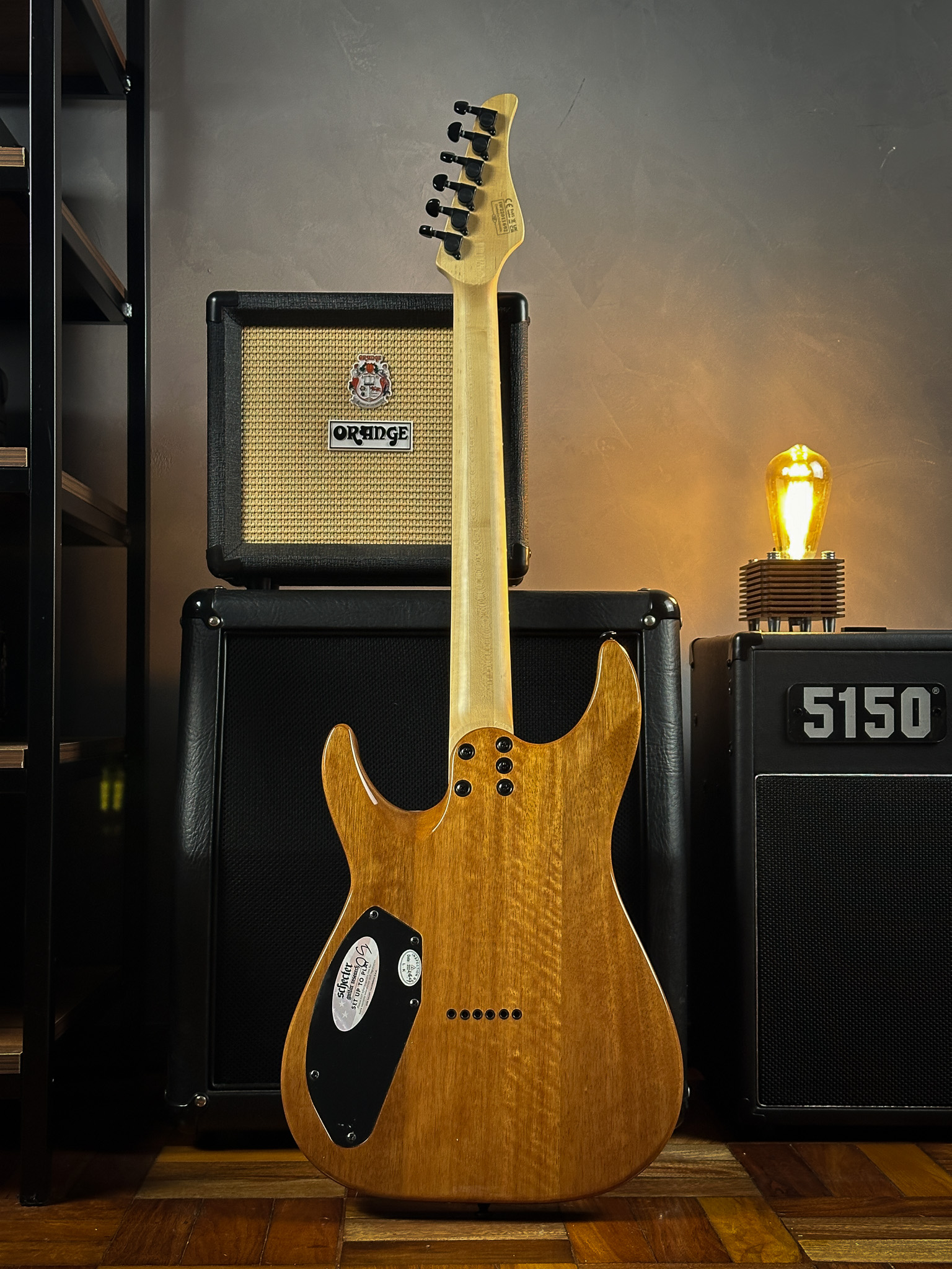 GUITARRA SCHECTER C-6 PRO CHARCOAL BURST - HUMBUCKER - PONTE FIXA ...