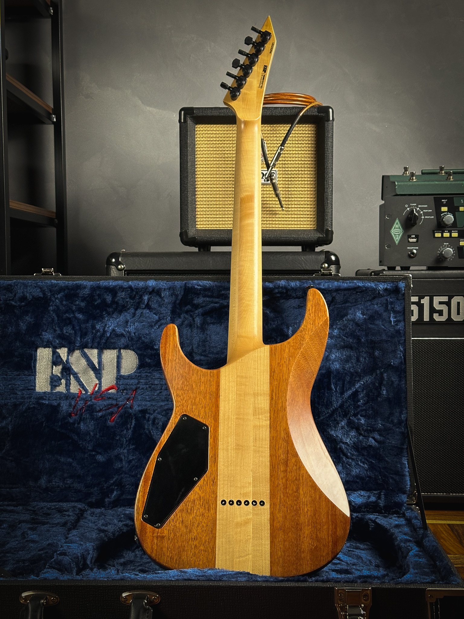 GUITARRA ESP USA M-II NTB NT - BLUE ROSE - Crunch Music