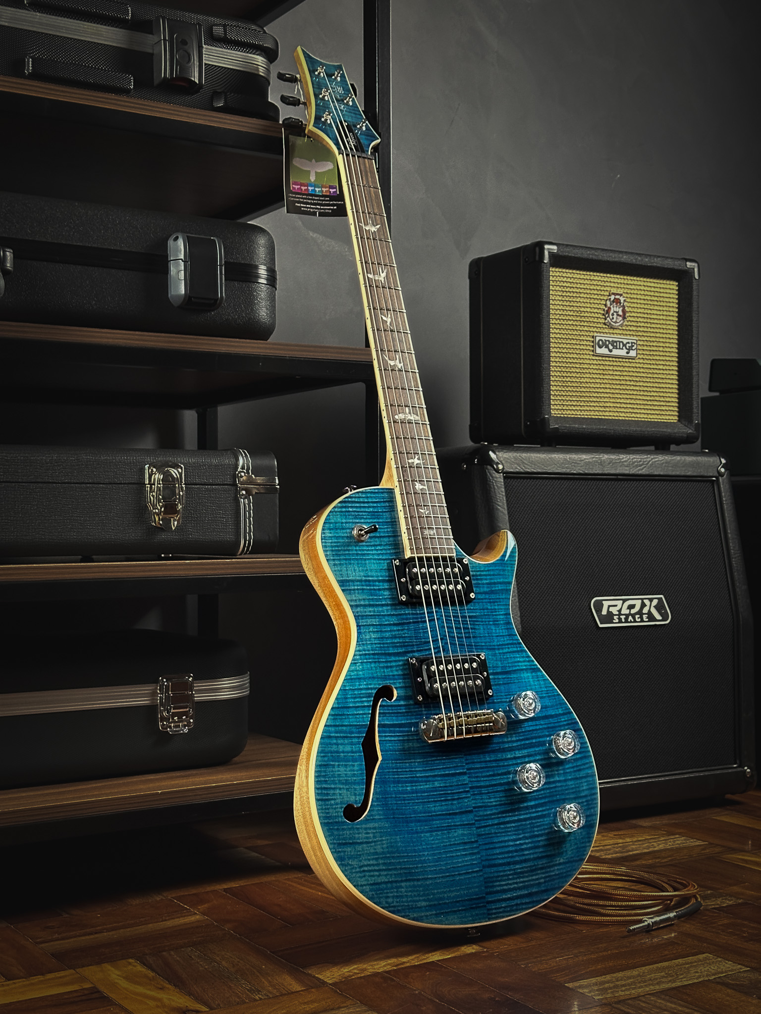 Guitarra Prs Se Zach Myers - Zm3 - Myers Blue - Humbucker - Crunch Music